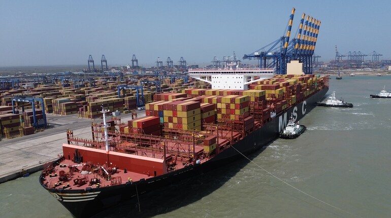 MSC Anna, largest container ship to arrive in India docks at Adani’s ...