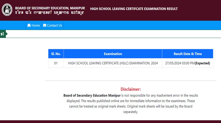 Manipur HSLC Result 2024 announced at manresults.nic.in; check BSEM ...