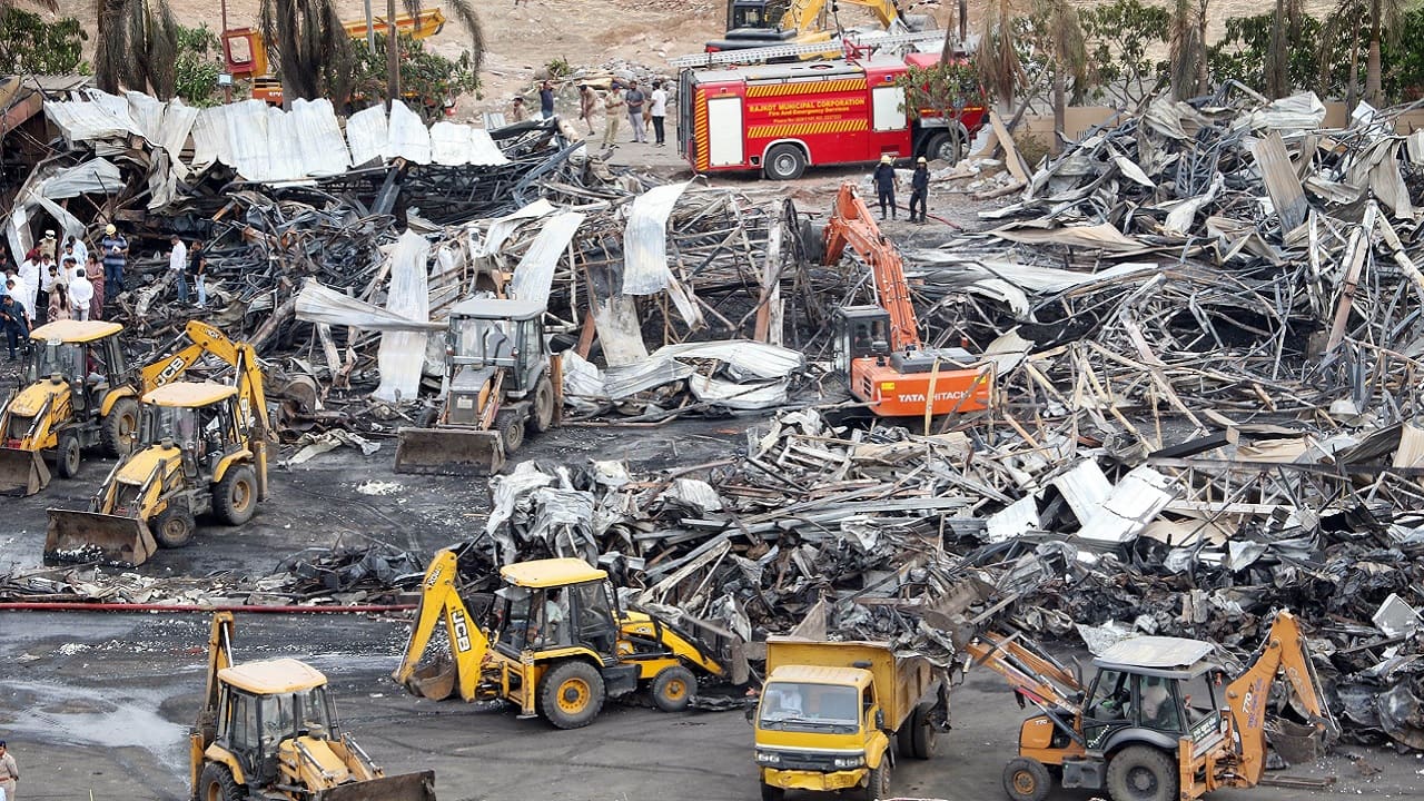 Rajkot game zone fire: New footage shows sparks from welding activity ...