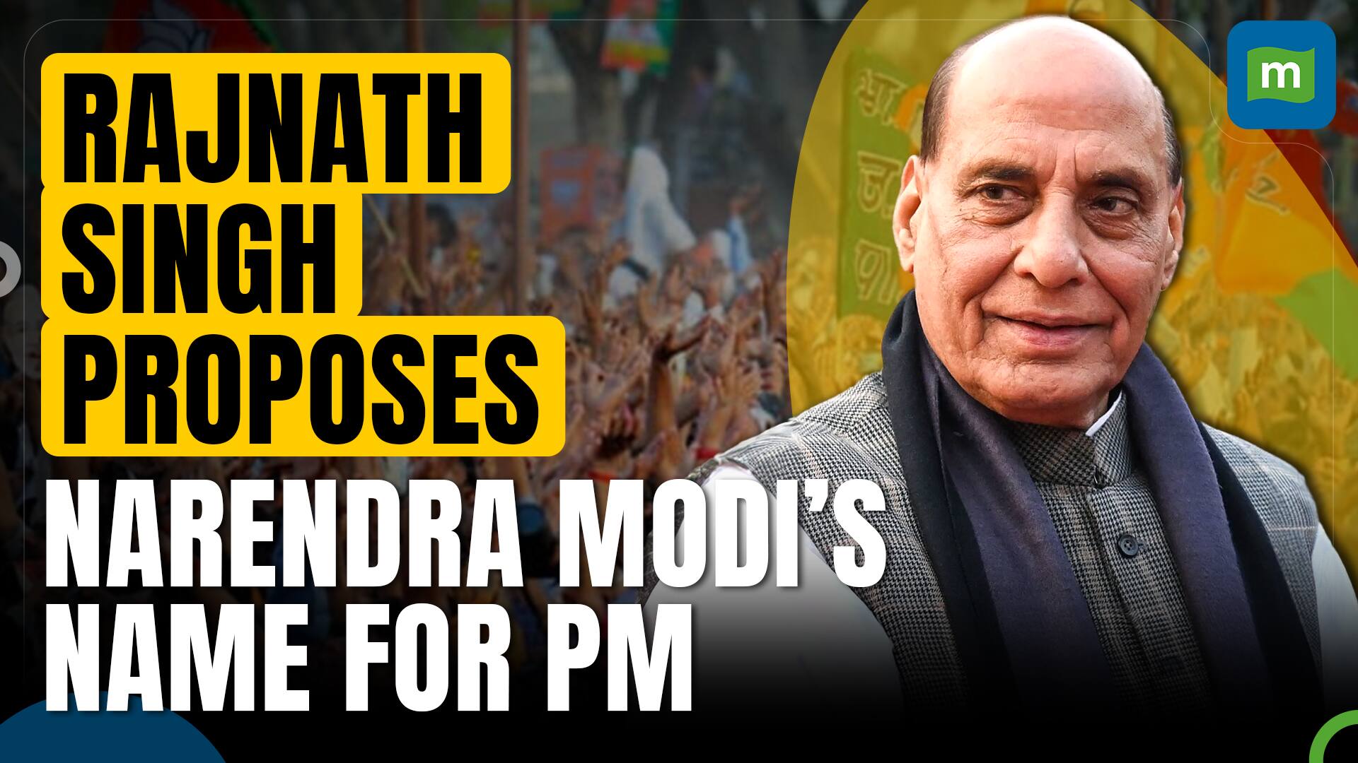 Rajnath Singh proposes Narendra Modi’s name for Prime Minister post at ...