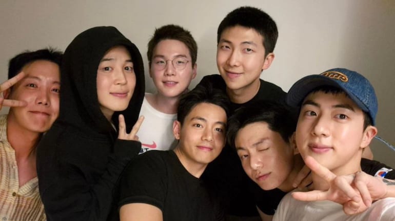 BTS' RM thrills fans with a rare OT7 picture post FESTA 2024; says ...