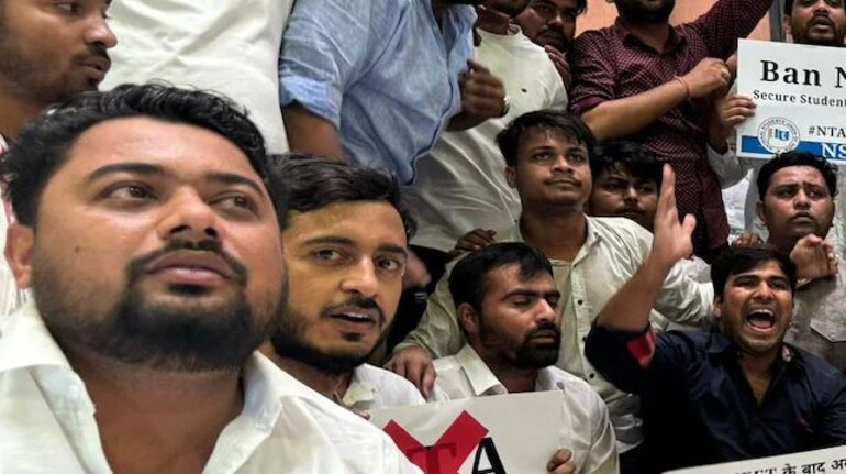 NEET-UG row: NSUI members barge into NTA office, demand its closure