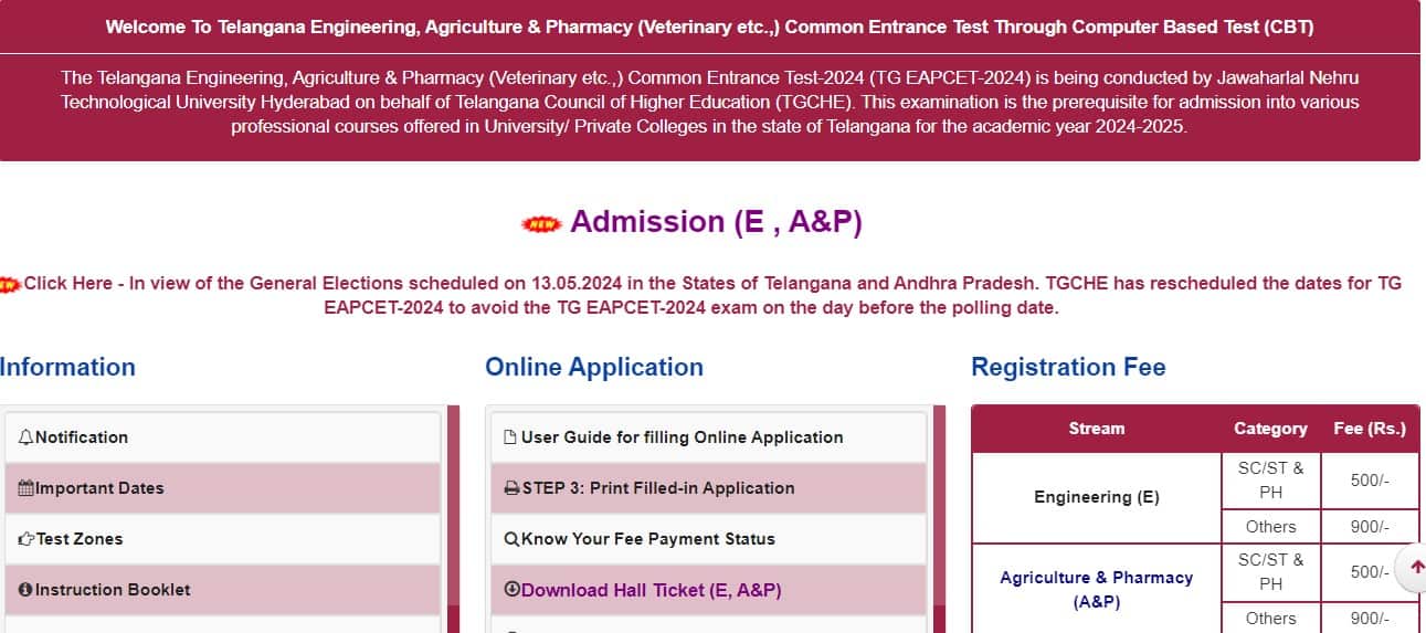 TS EAMCET Counselling 2024 begins today at tgeapcet.nic.in, check Phase ...