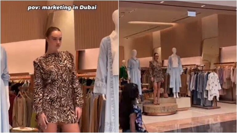 Woman poses as live mannequin at Dubai mall, sparks debate: 'This is ...