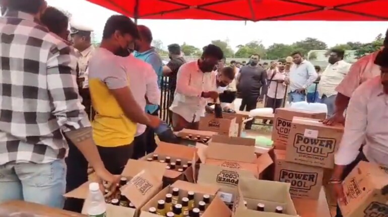 K Sudhakar viral video: Free beer, non-veg food: Karnataka BJP MP's ...