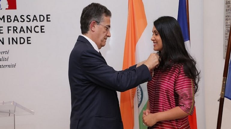 HCL Tech's Roshni Nadar Malhotra receives France's highest civilian award