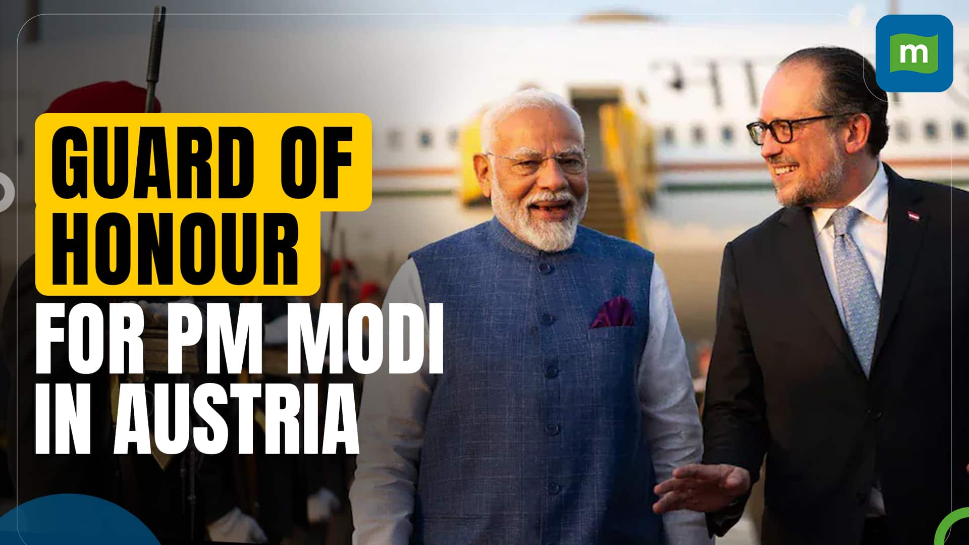 Prime Minister Narendra Modi Receives A Ceremonial Guard Of Honour During His Visit To Vienna
