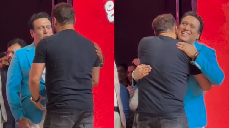 Salman Khan hugs Govinda at Dharamveer 2's event, duo reunites after 17 ...