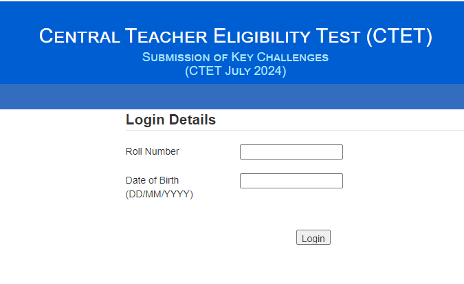 CTET Answer Key 2024 released at ctet.nic.in, download July provisional ...