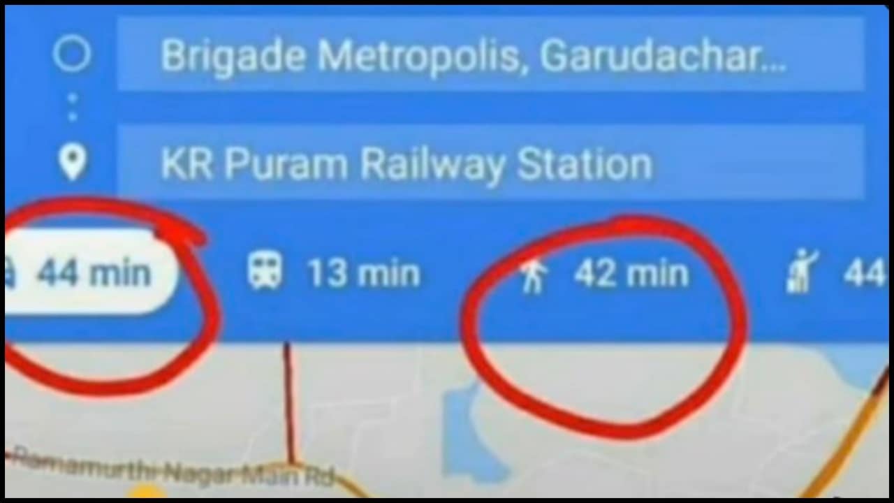 On this 6km Bengaluru route, walking beats driving. See viral Google ...