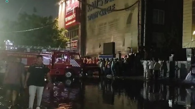 Two students die, several trapped in West Delhi coaching center's ...