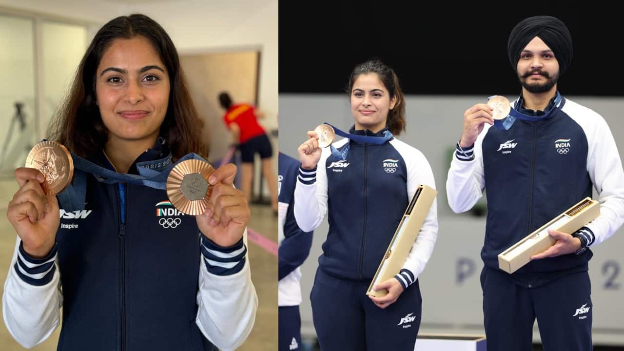 India at Olympics Day 4 results: Manu Bhaker-Sarabjot Singh clinch bronze, Harmanpreet and Co ...