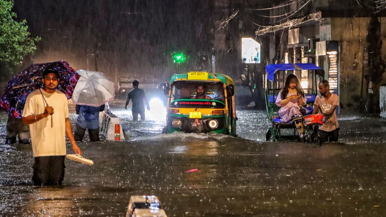 Delhi schools closed as heavy rainfall leaves city inundated. See Pics