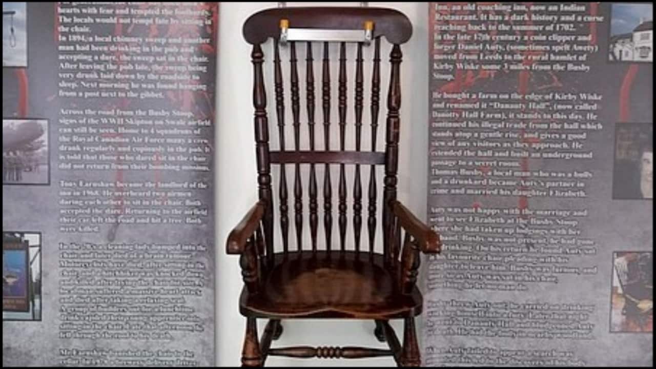 The legend of a 17th-century 'cursed' chair in a UK pub that killed ...