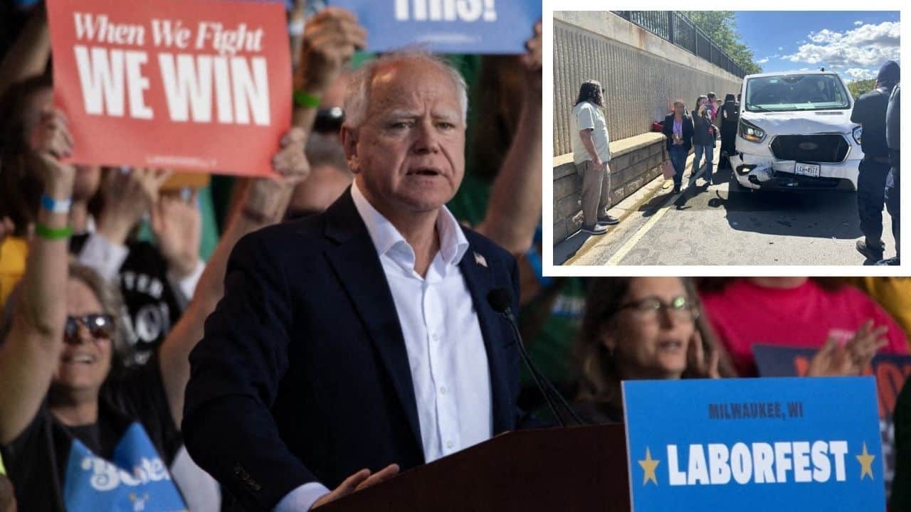 Narrow escape for Democratic Vice President candidate Tim Walz after ...