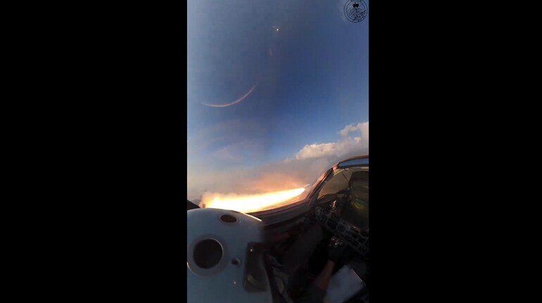 Ukraine's MiG-29 fighter aircraft shoots down Russia's drone| Watch ...