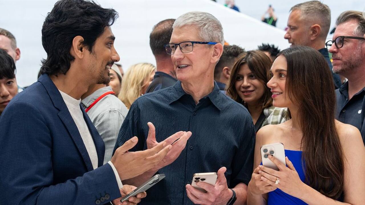 Aditi Rao Hydari and Siddharth meet Tim Cook at Apple event in California