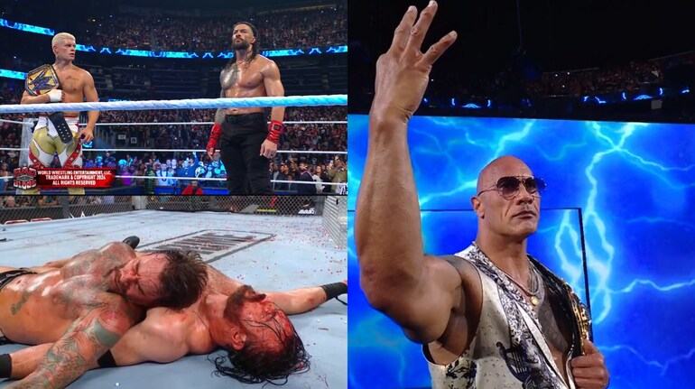 WWE Bad Blood Results 2024: Roman Reigns-Jimmy Uso reunite, Rock ...