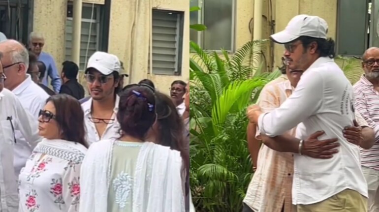 Shreyas Talpade and other celebs attend Atul Parchure's funeral