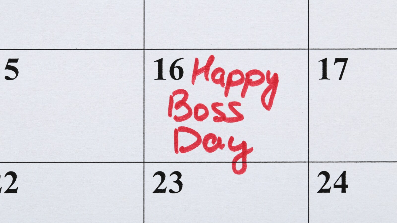 National Boss Day Oct 16