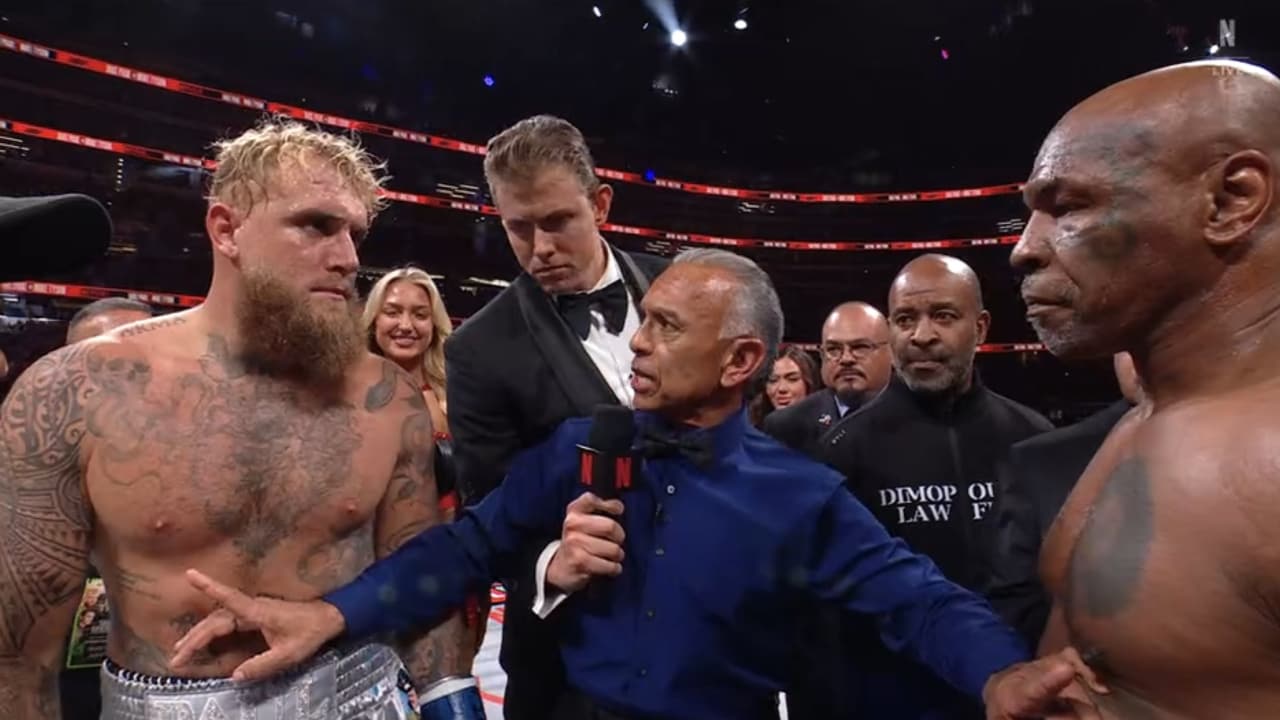 Mike Tyson vs Jake Paul fight Highlights: Tyson vs Paul Match Winner ...