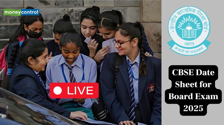 CBSE Date Sheet 2025 (OUT) Live: CBSE 10th, 12th board exam timetable ...