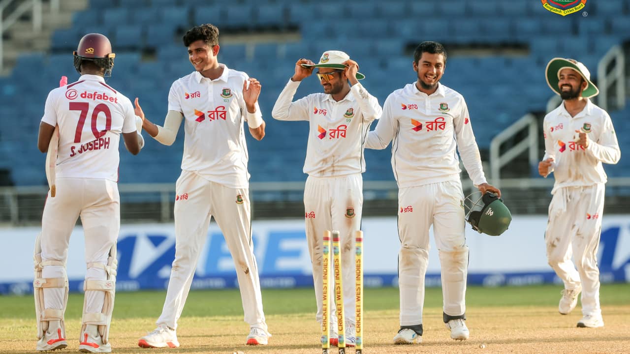 WI vs BAN: Bangladesh beat West Indies by 101 runs in Jamaica to tie ...