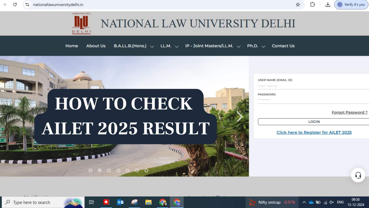 AILET 2025 Result and Final Answer Key Released @nationallawuniversitydelhi.in, here's direct link