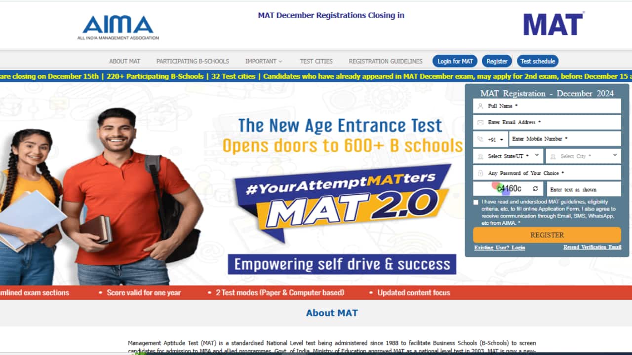 AIMA MAT CBT 2 Admit Card 2024 Out: Exam on Dec 22, Check Steps to Download Hall Ticket
