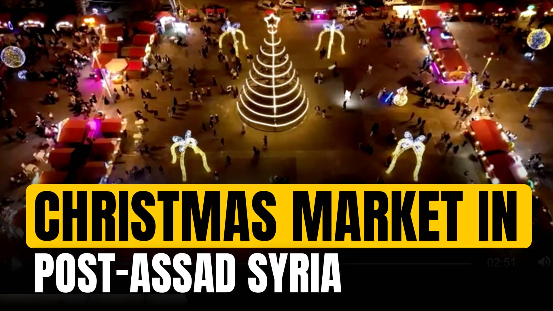 Christmas market opens in Damascus after fall of Assad regime in Syria ...