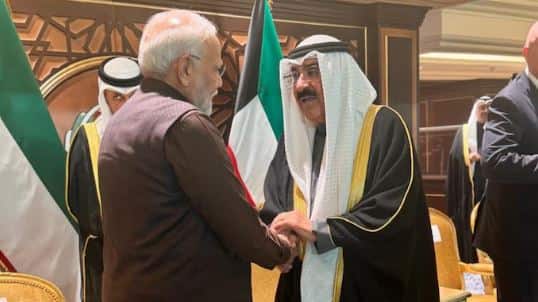 PM Modi attends opening ceremony of Arabian Gulf Cup, meets Kuwait Emir ...