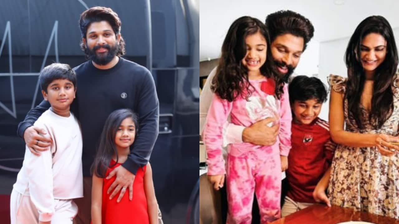 Allu Arjun’s kids Ayaan and Arha whisked away after attack on actors ...