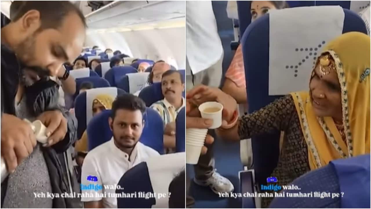 Indigo passenger serves tea to co-flyers in viral video. Internet is ...