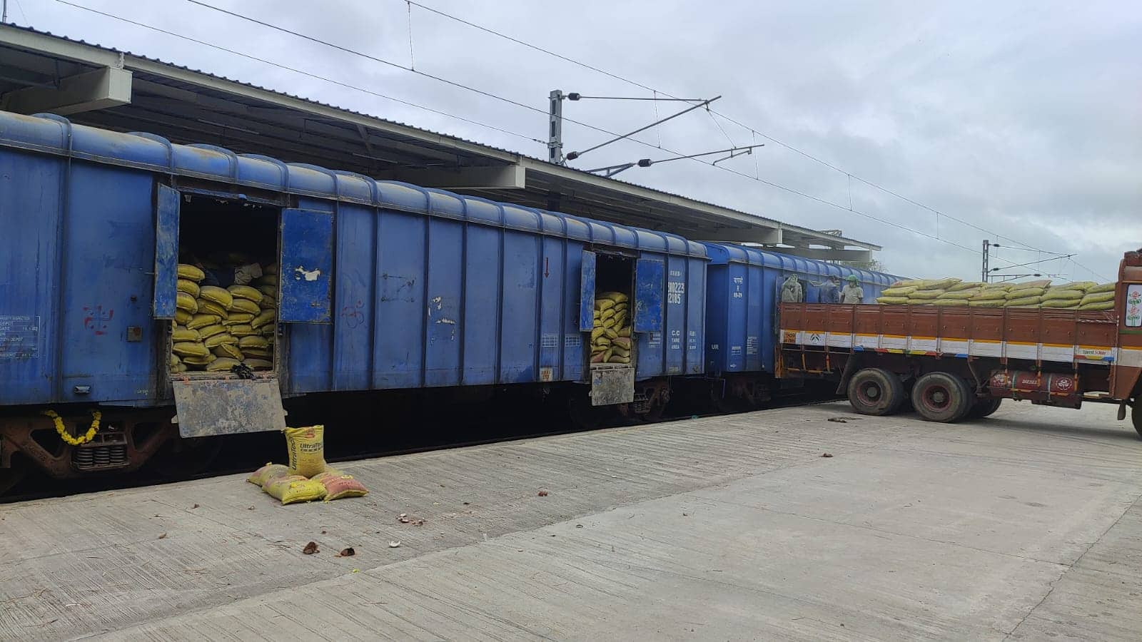 Freight operations begin at Heelalige Goods Terminal on Bengaluru–Hosur ...