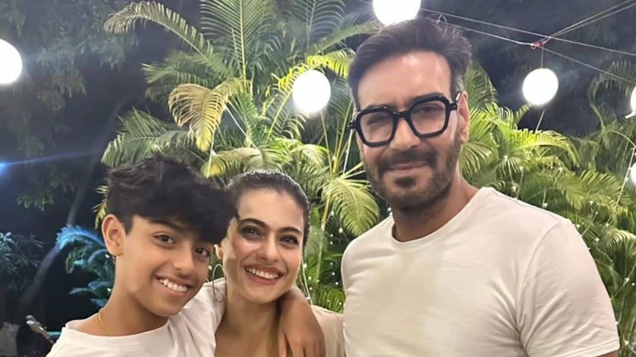 Kajol kicks in New Year on a positive note with husband Ajay Devgn and ...
