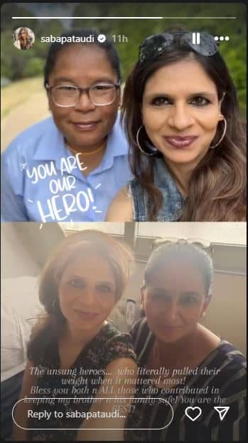 Saif Ali Khan's sister Saba Ali Khan praises two female staffers for ...