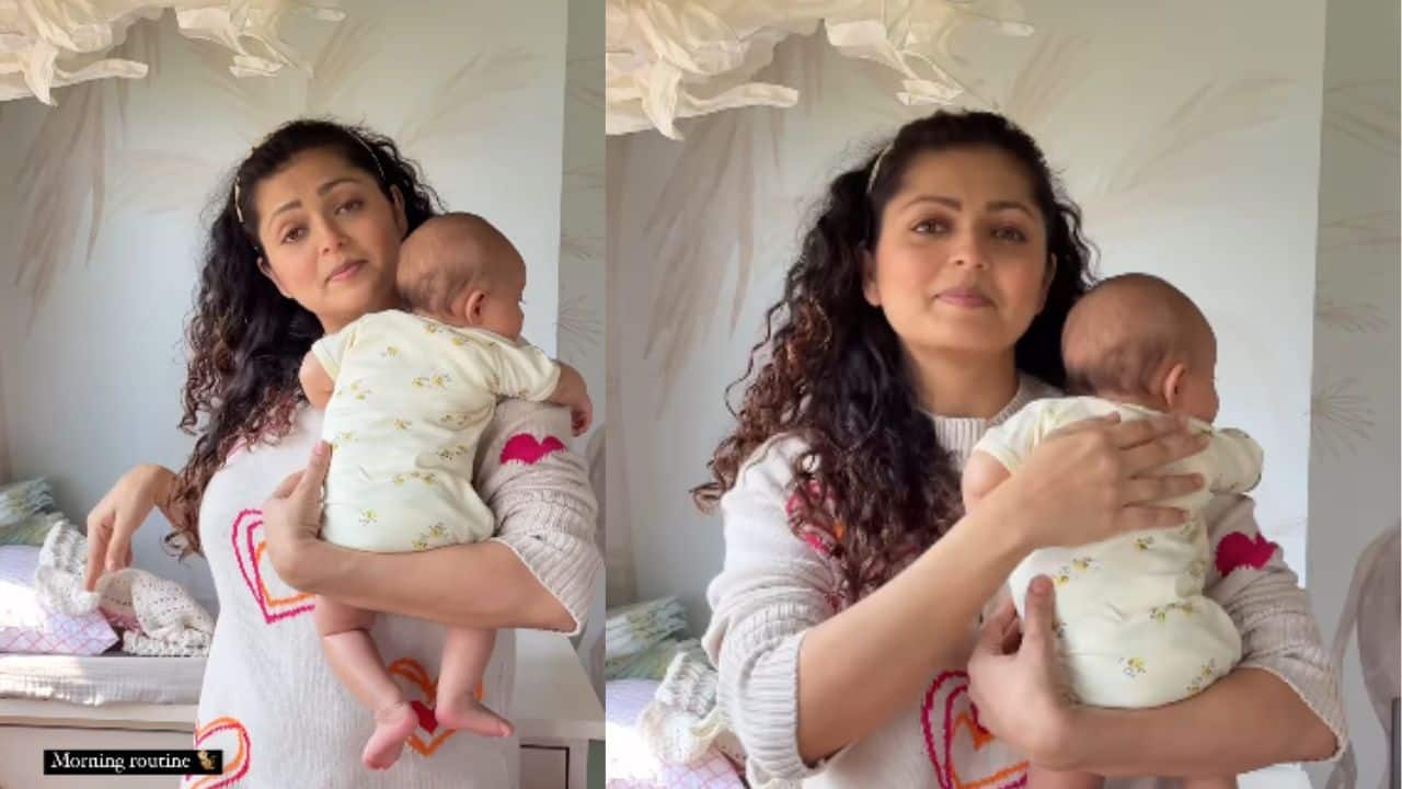 Here's what Drashti Dhami does before her baby wakes up for the day ...