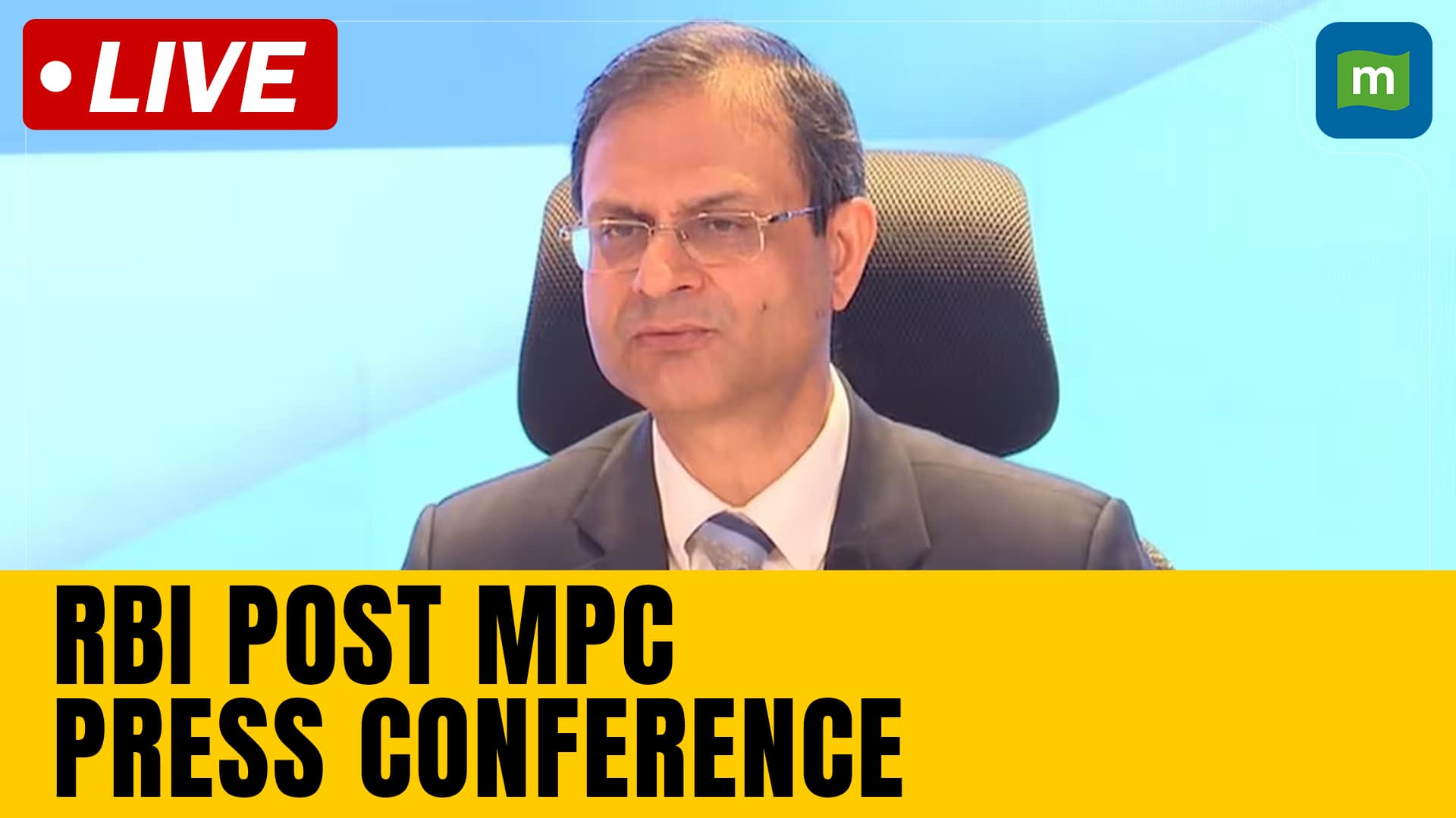 LIVE : Post Monetary Policy Press Conference By RBI Governor Sanjay ...
