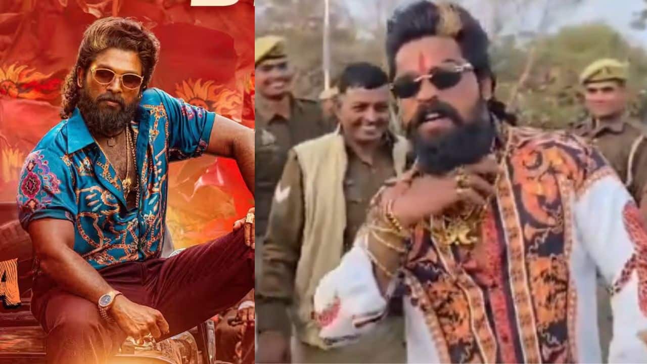 Allu Arjun's fan dressed as Pushpa Raj raises eyebrows at Mahakumbh 2025