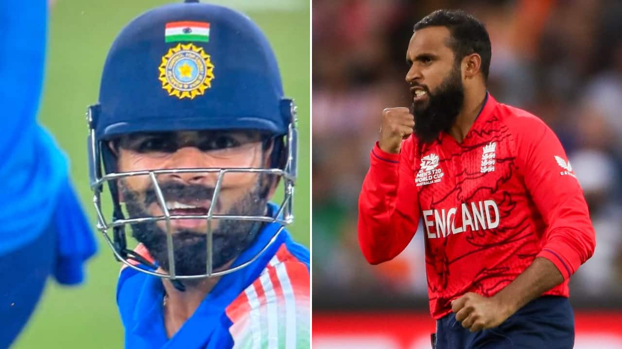 Virat Kohli fails to believe after DRS confirms outside edge against Adil Rashid, reaction goes ...