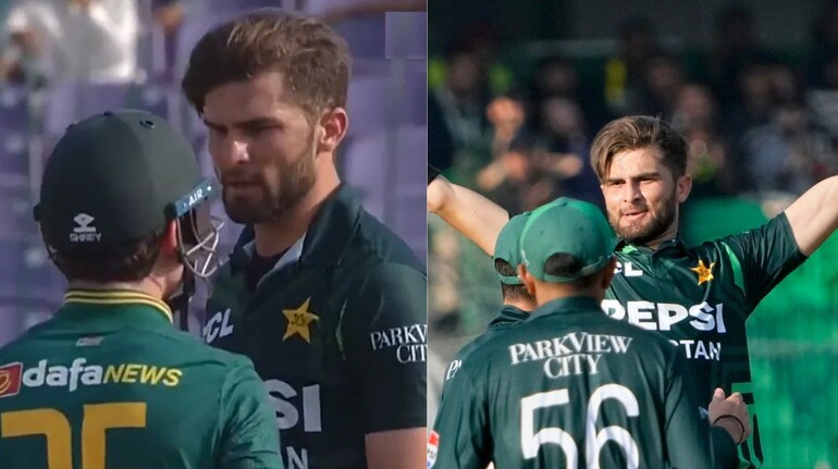 Watch: Tempers flare as Pakistan's Shaheen Afridi shoves SA's Matthew ...