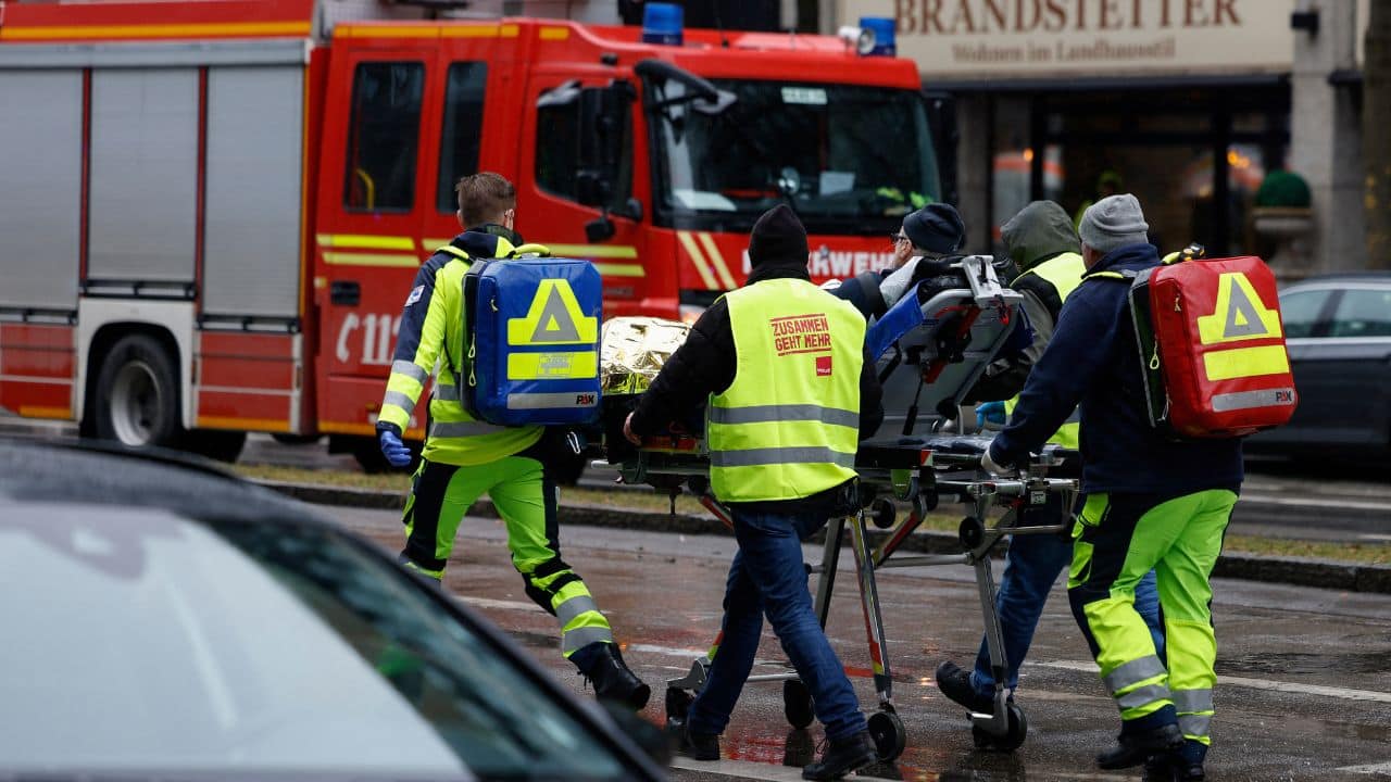 Several are injured after a driver hits a group of people in Munich