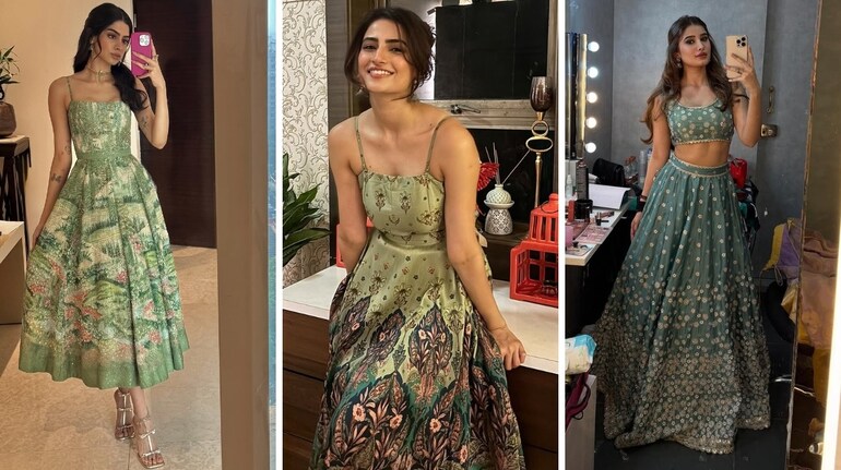 Look spring-perfect in nature-inspired green outfits like these Gen Z stars