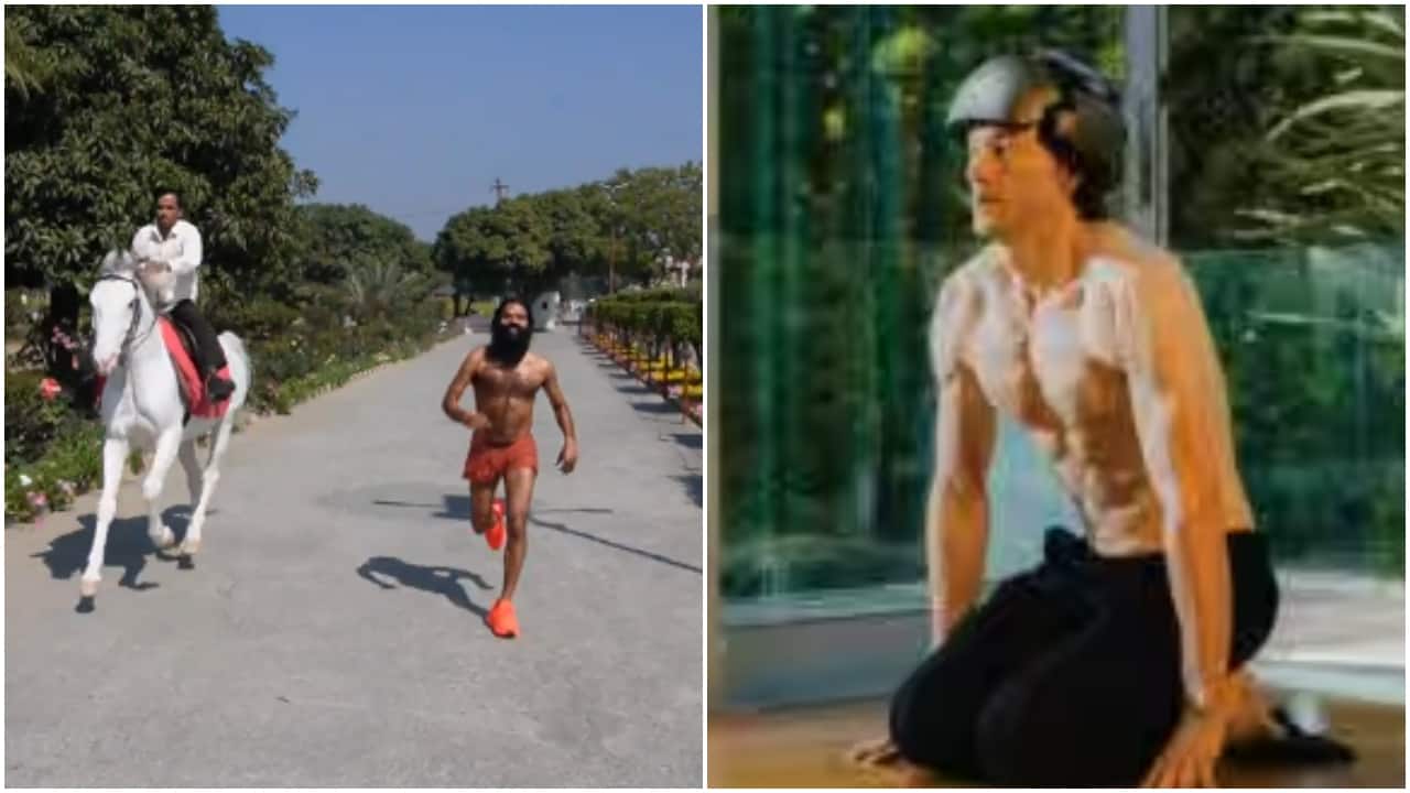 Baba Ramdev, 59, races with horse in viral video. Age-reversing Bryan Johnson reacts, gets blocked