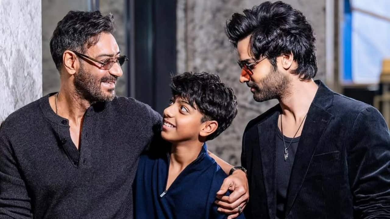 Ajay Devgn poses with son Yug and nephew Aaman Devgn in a heartwarming Instagram post