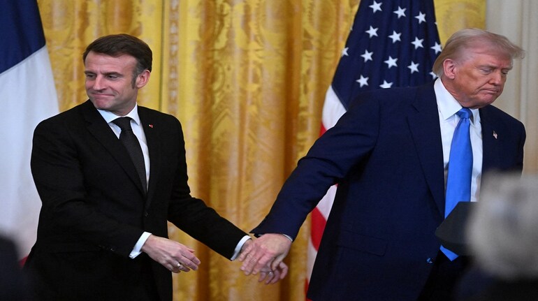 Trump, Macron display stark differences on Ukraine despite friendly veneer