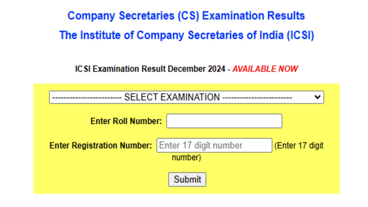 ICSI CS Result (OUT) Highlights: CS Executive, Professional December ...