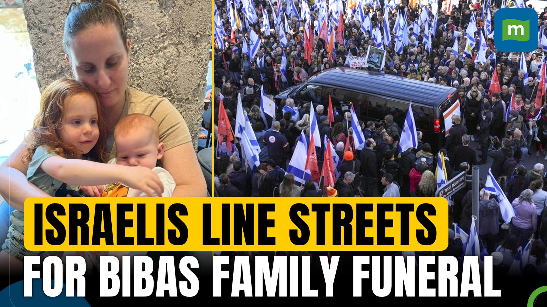 Thousands of Israelis line streets for Bibas family funeral procession