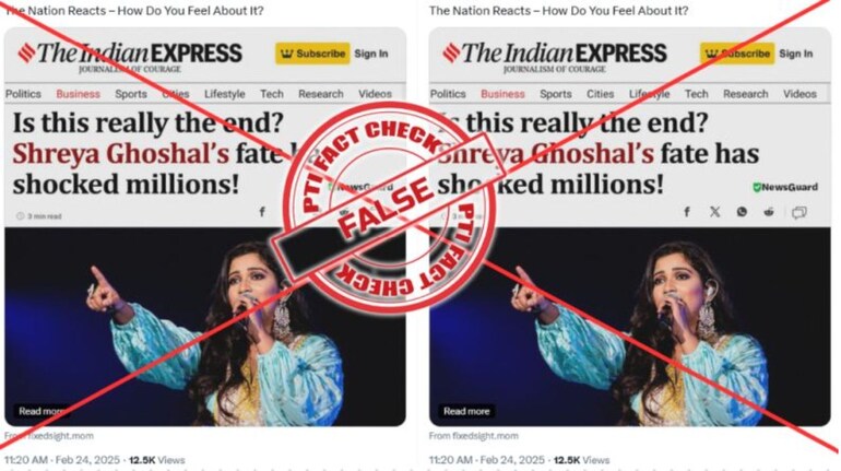 Fact Check: Post claiming Shreya Ghoshal leaked confidential info about ...