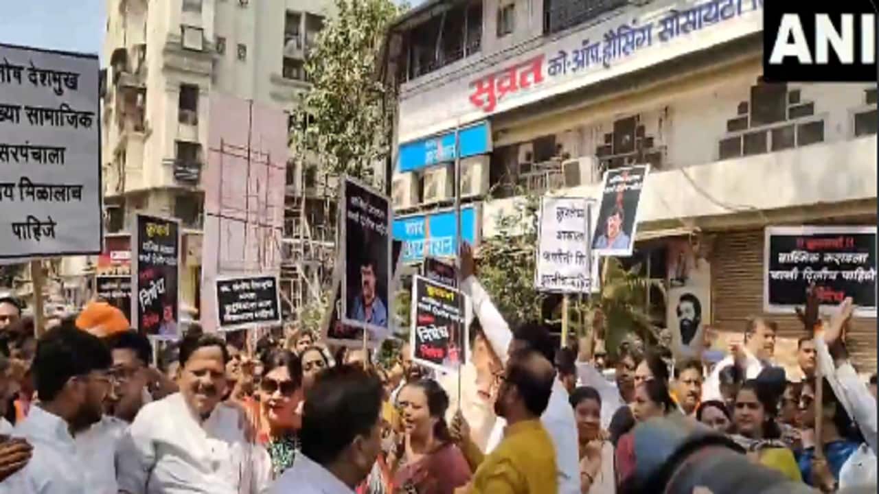 Bandh in parts of Beed after photos linked to sarpanch's murder go ...